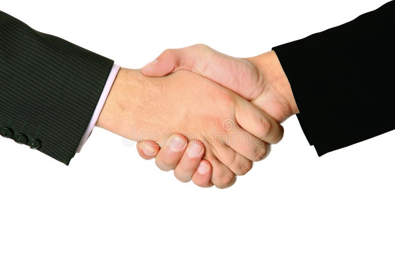 Handshake of Two Businessmans Agreement Stock Image - Image of ...