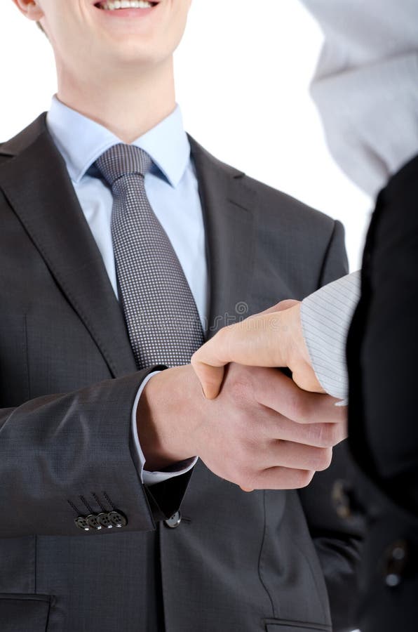 Handshake between Two Colleagues Stock Photo - Image of cooperation ...
