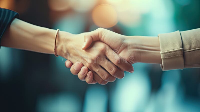 A Handshake between Two Individuals, Embodying the Shift from Virtual ...