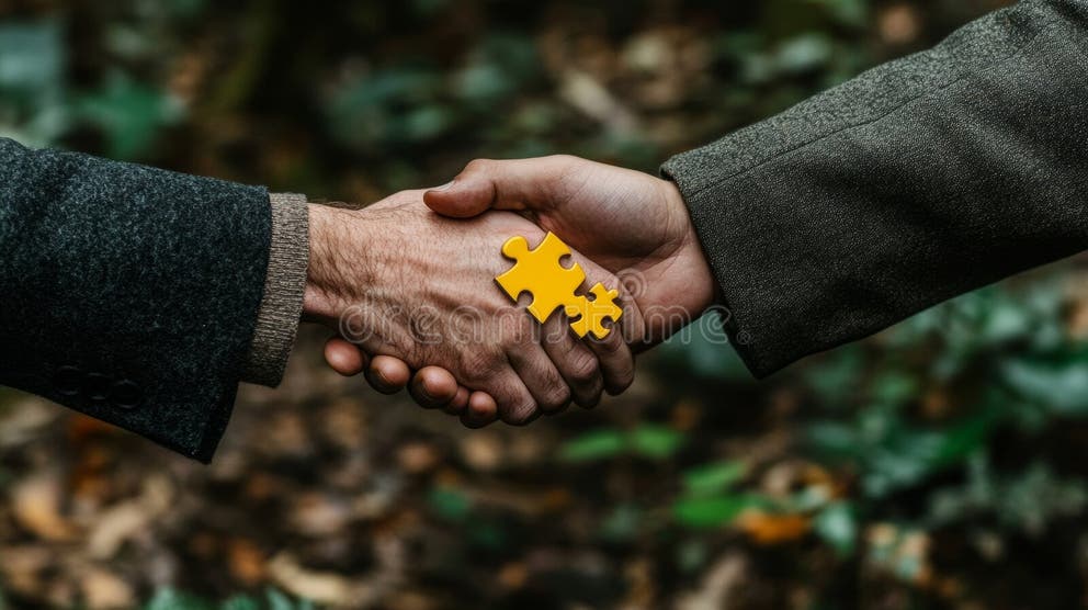 A Handshake between Two People, Exemplifying Unity and Exchange of ...