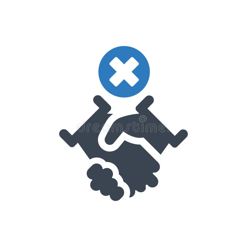 Handshake Verbotene Symbole Vektor Abbildung - Illustration von zeichen ...