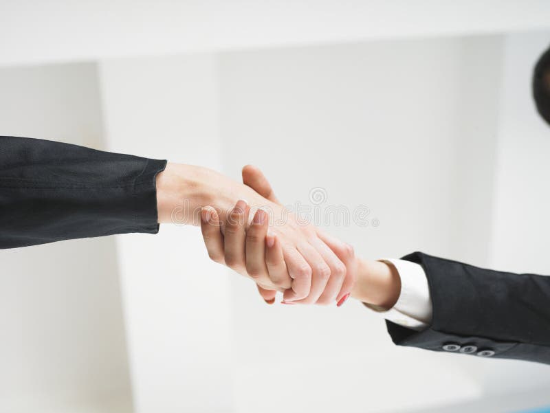 Handshaking in Office Low Angle Stock Image - Image of deal ...