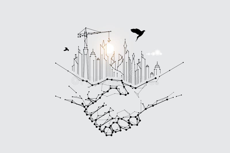 Handshaking Triangle Stock Illustrations – 21 Handshaking Triangle ...
