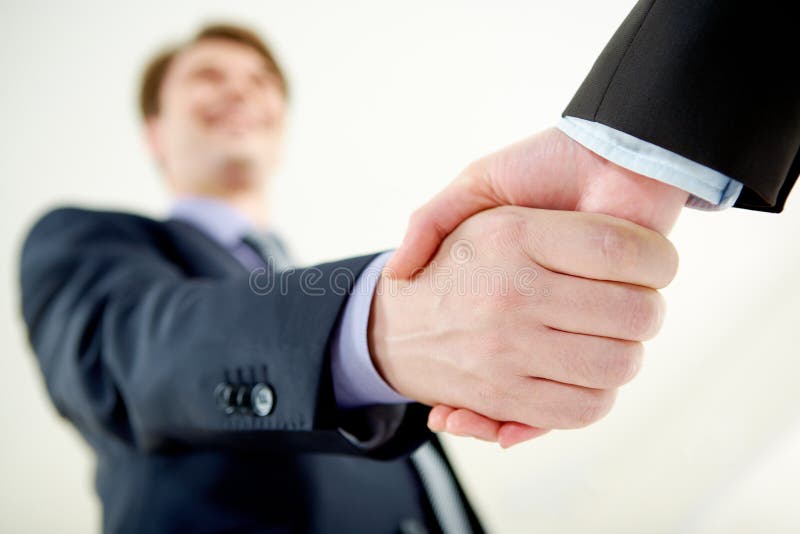 Handshaking in triangle stock vector. Illustration of arrangement ...