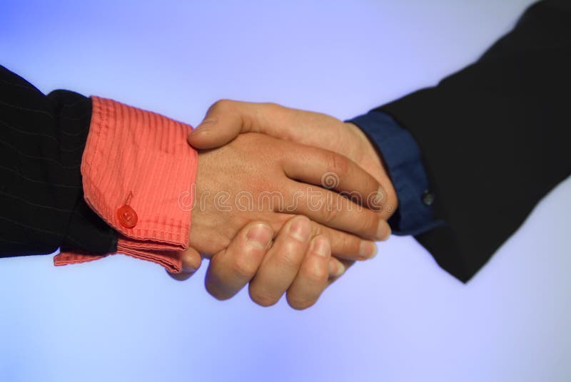 Handskakning arkivfoto. Bild av överenskommelse, förhandling - 1447296