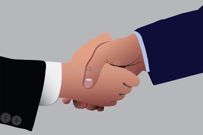 Handskakning vektor illustrationer. Illustration av tecken - 3505636
