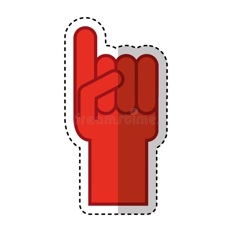 Handskesport nummer ett vektor illustrationer. Illustration av ...