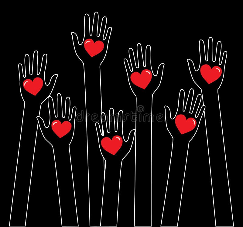 Reaching arms stock vector. Illustration of color, file - 22826776