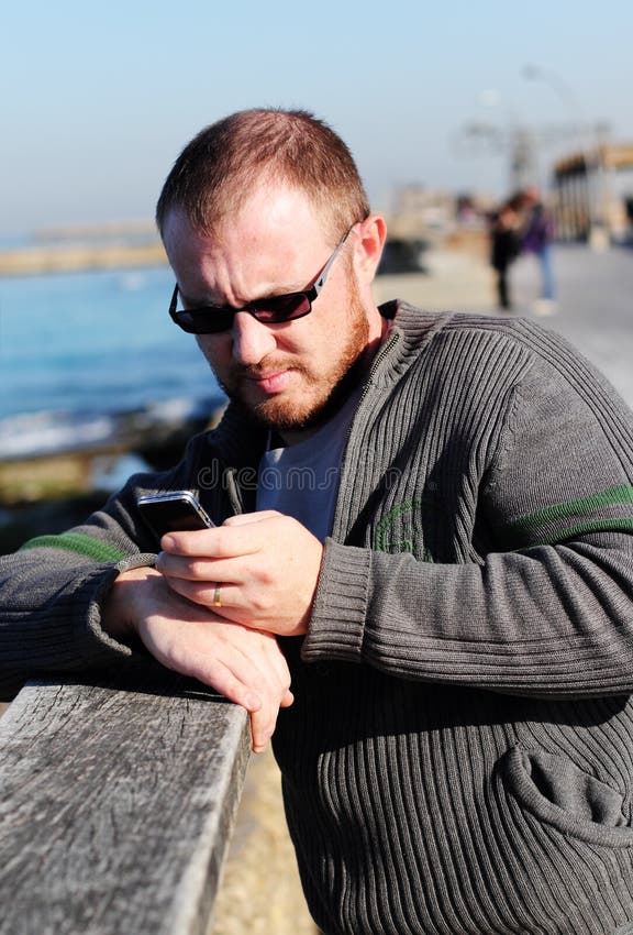 Handsome 35-year-old man stock photo. Image of carefree - 24377464