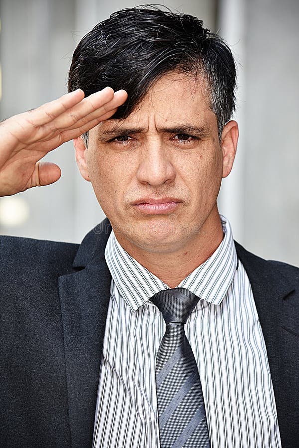 Diverse Business Man Saluting Wearing Suit and Tie Stock Photo - Image ... Diverse Business Man Saluting Wearing Suit and Tie Stock Photo - Image ...
