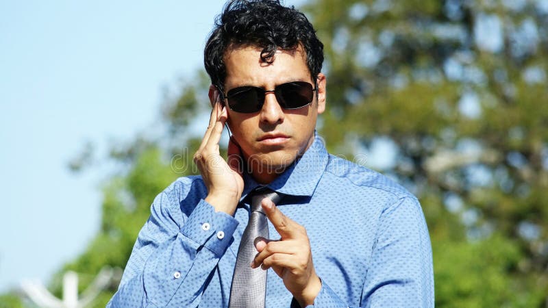 Diverse Security Guard Pointing Stock Image - Image of security ...