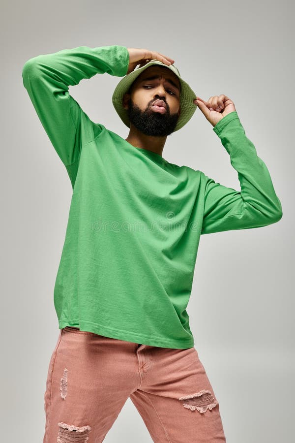 Handsome African American Man Posing In Stock Image Image Of