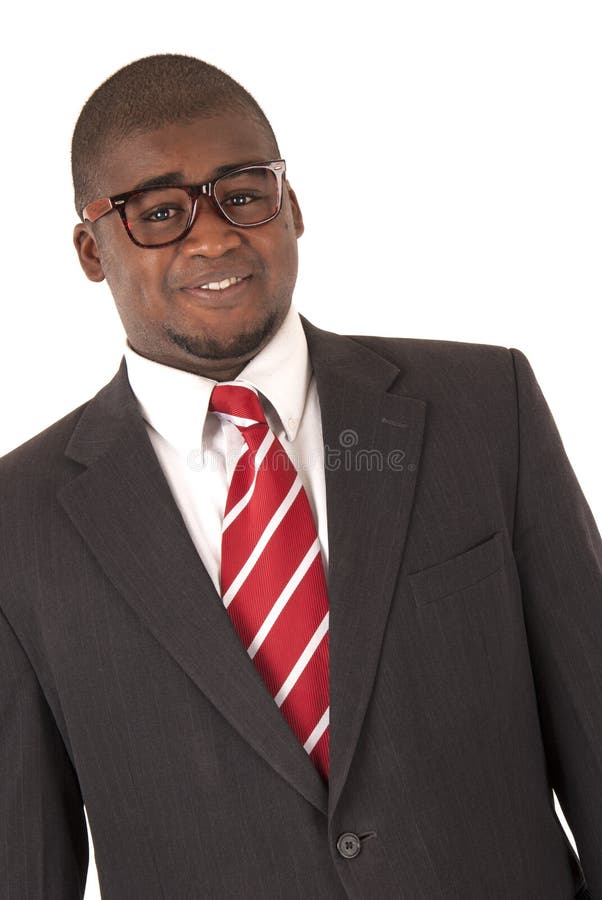 Handsome African American Model in Business Suit and Tie Stock Image ...