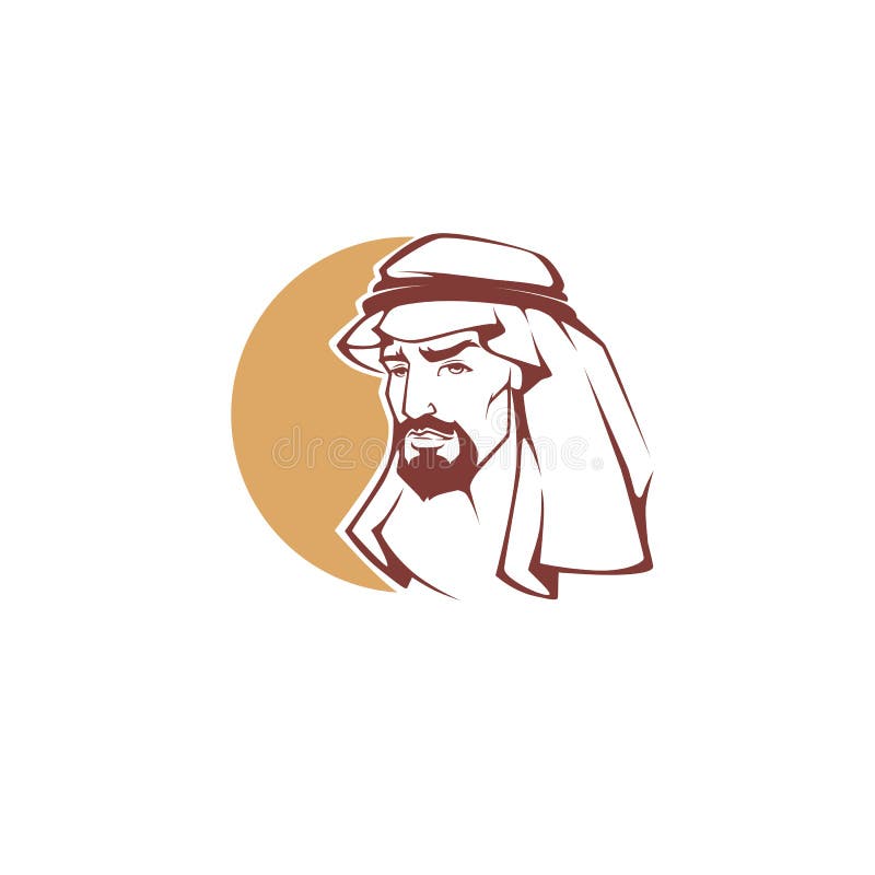 Handsome Arabian Man for Your Logo, Label, Stock Vector - Illustration ...