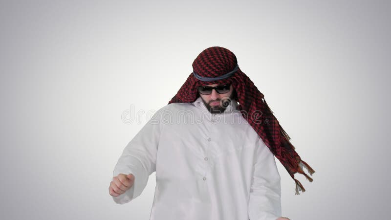 Handsome Arabian Sheikh in Sunglasses Does Some Cool Dancing, Alpha ...