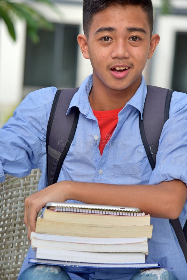 Handsome Asian Boy Student Smiling Stock Image - Image of smile, asia ...