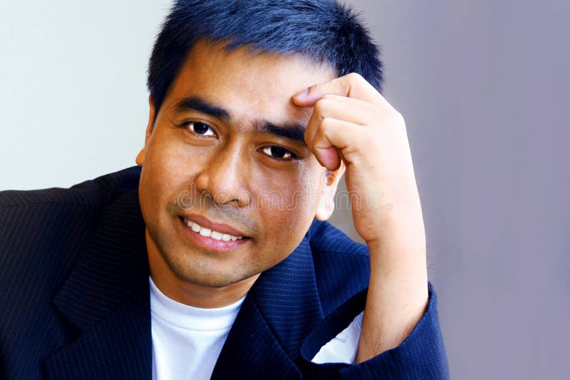 Handsome asian man stock photo. Image of nonchalant, husband - 10454424