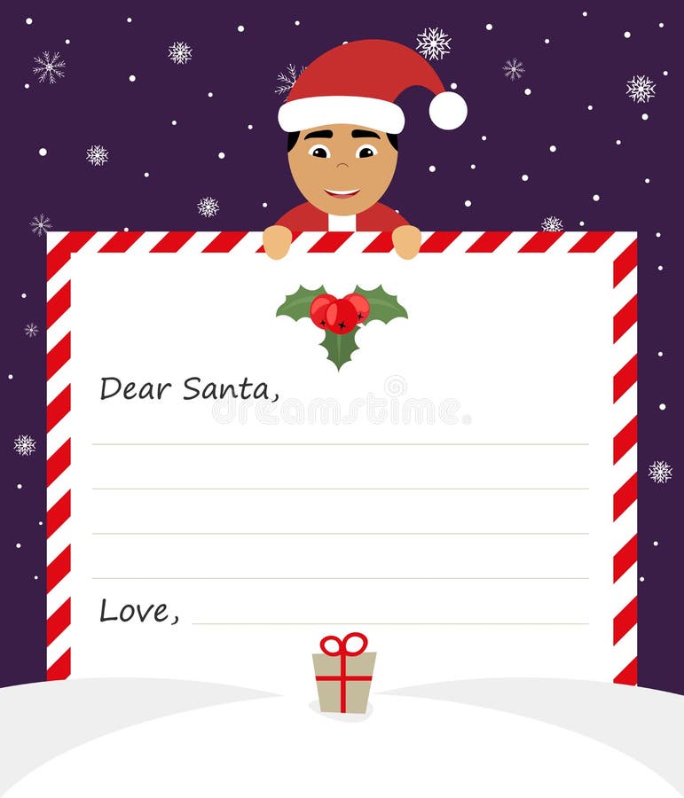 Handsome Asian Santa in Uniform Suit is Holding a Paper and Smiling ...