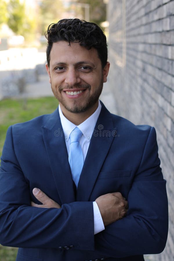 Handsome Bearded Man Wearing a Cute Suit Stock Photo - Image of italian ...