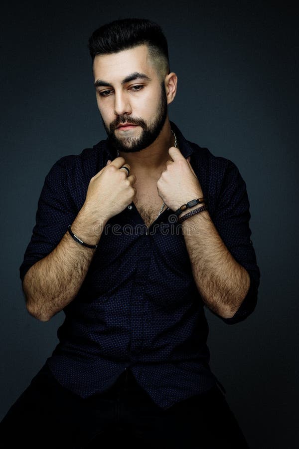 Handsome bearded man stock image. Image of handsome, race - 77975743