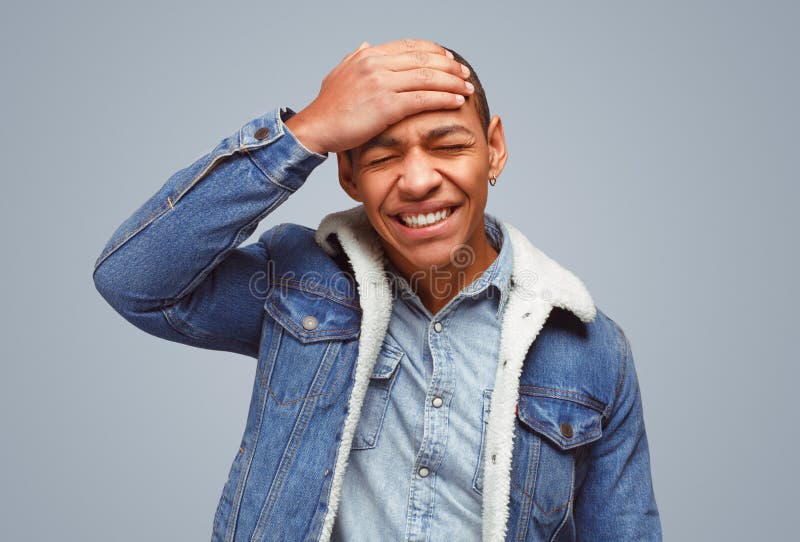 Forgetful man in desperate stock photo. Image of mental - 114633190