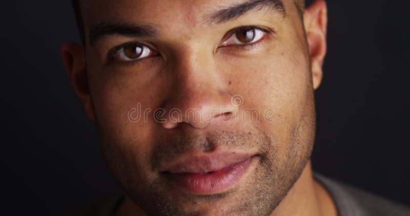 Handsome Black Man Looking at Camera Stock Footage - Video of ...