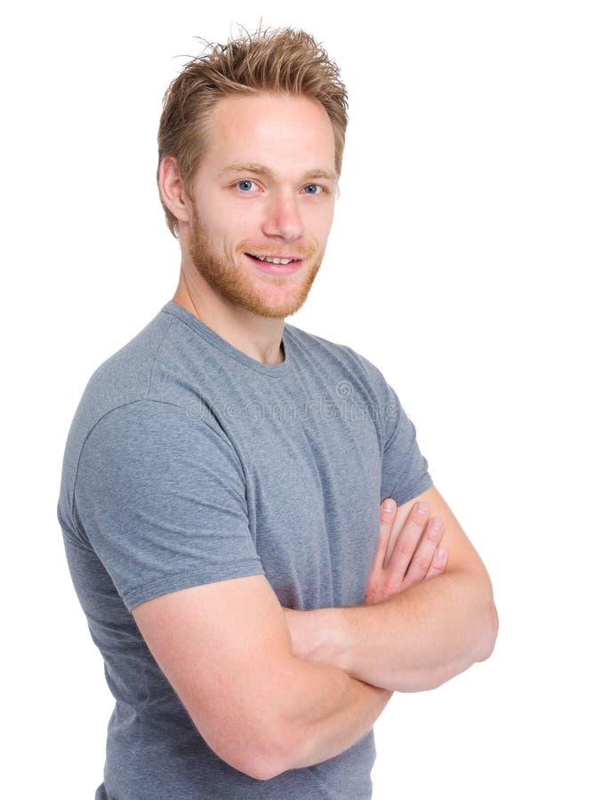 Handsome blond man stock photo. Image of expression, hair - 41598660