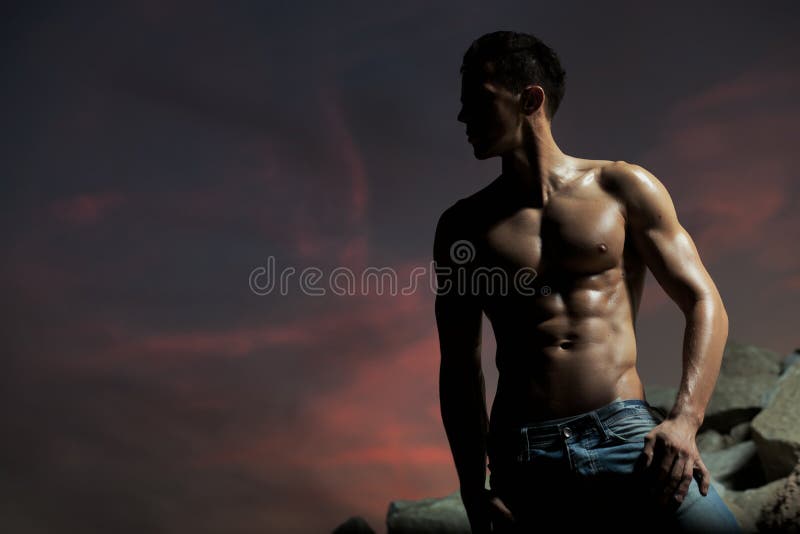 Handsome bodybuilder stock image. Image of male, exercise - 22820117