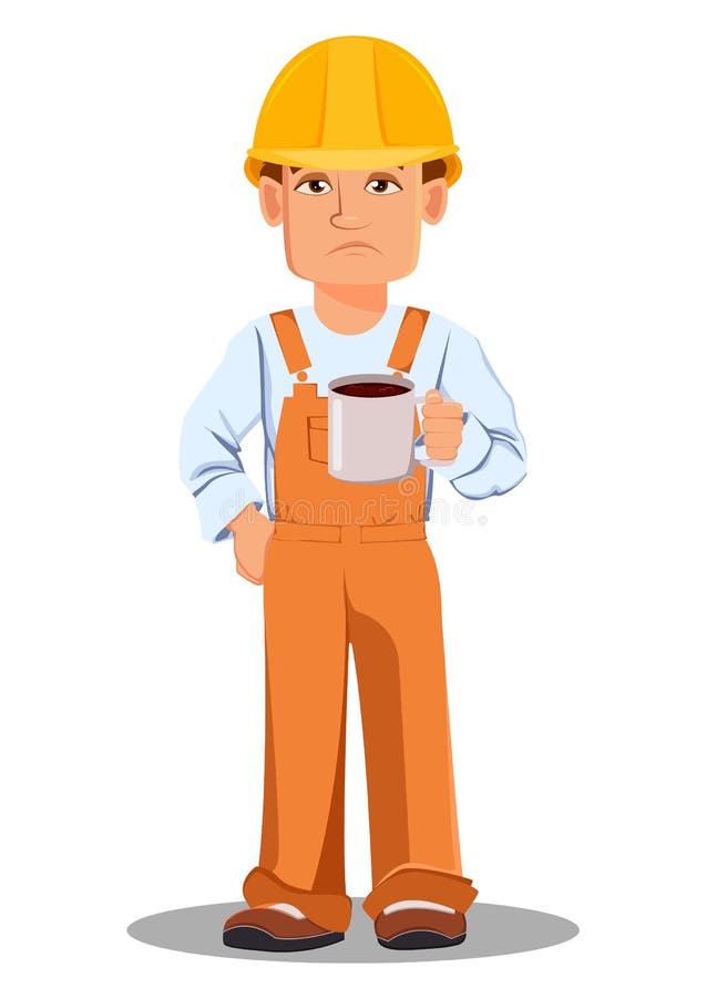 Construction Tired Worker Stock Illustrations – 303 Construction Tired ...