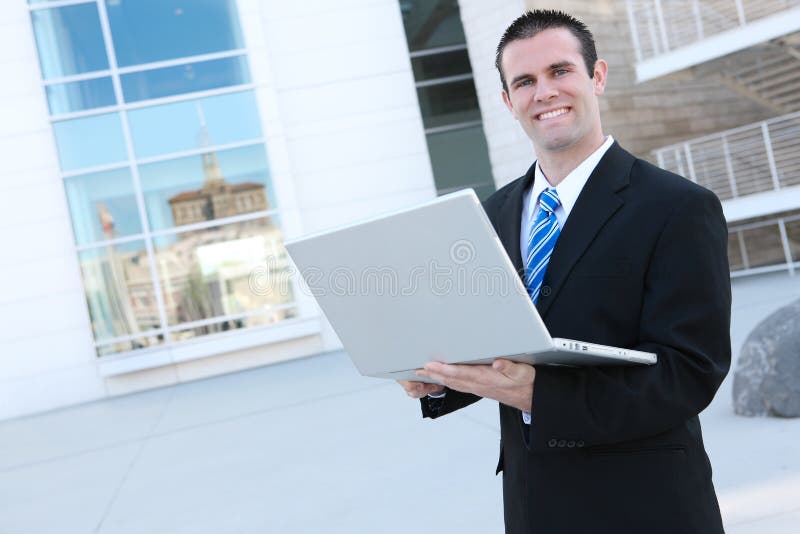 Handsome Business Man stock image. Image of salesman - 11491115