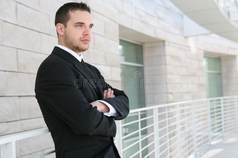 Handsome Business Man stock photo. Image of confidence - 4864404