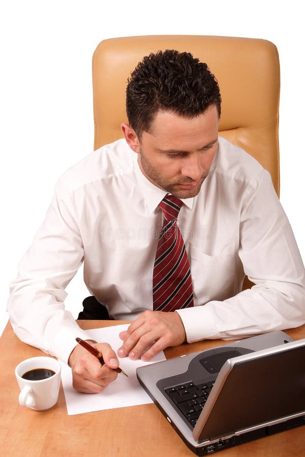 Business Men Working in the Office Stock Photo - Image of communication ...