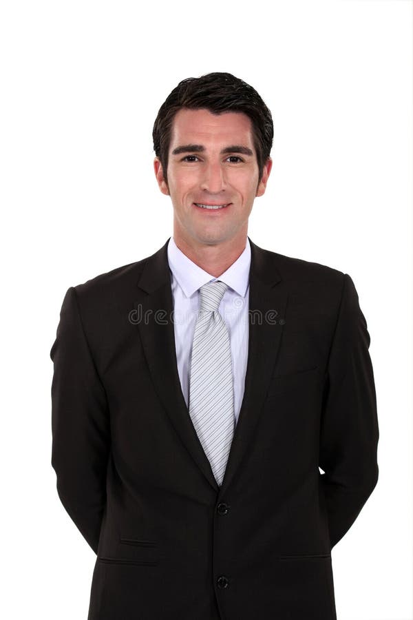 Handsome Businessman Posing Stock Photo - Image of lifestyle ...