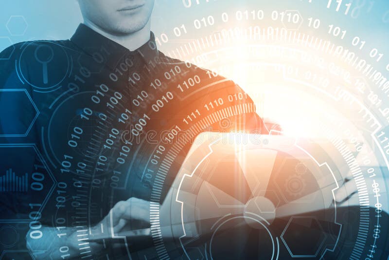 Future concept stock illustration. Illustration of double - 99061676