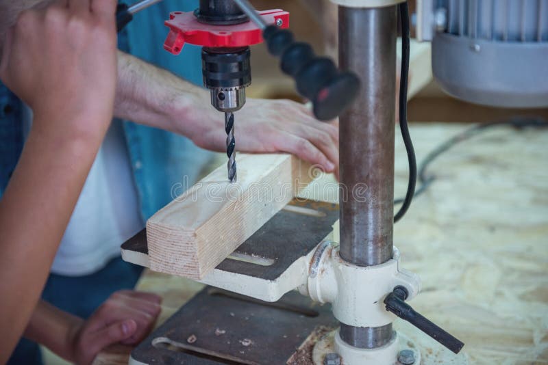Handsome carpenter working stock image. Image of measure - 287769887
