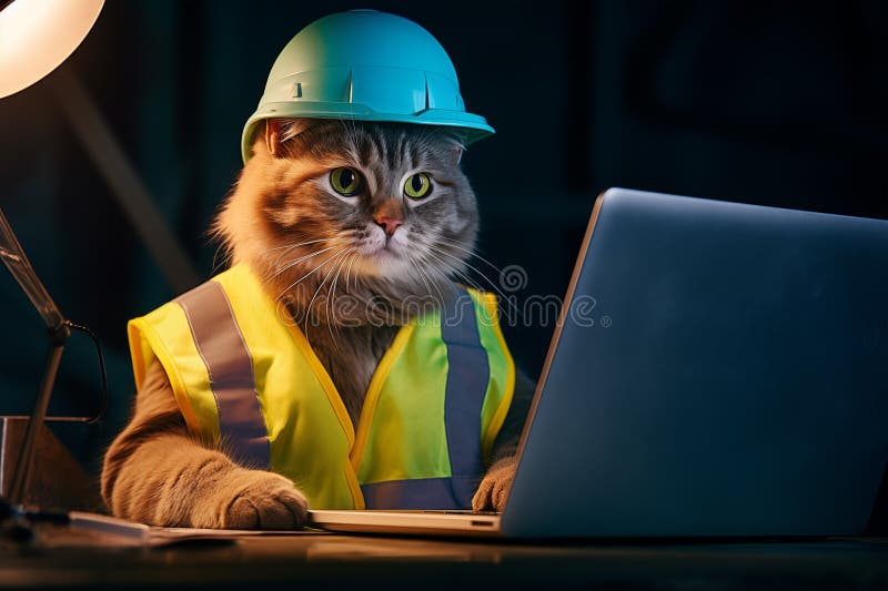 Cat Engineer Stock Illustrations – 704 Cat Engineer Stock Illustrations ...