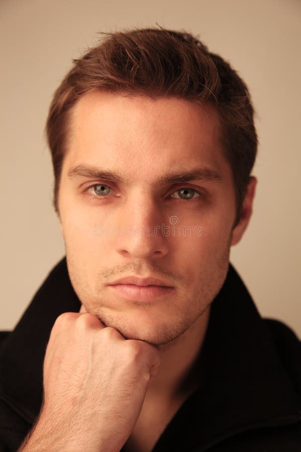Handsome Caucasian Male Stock Image Image Of Face Hair 30258397
