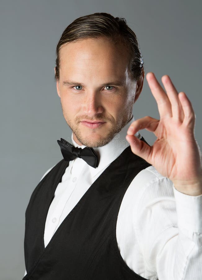 Handsome caucasian man stock image. Image of button, person - 37727581