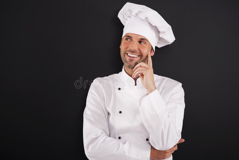 Handsome chef stock photo. Image of looking, hand, attractive - 31623316