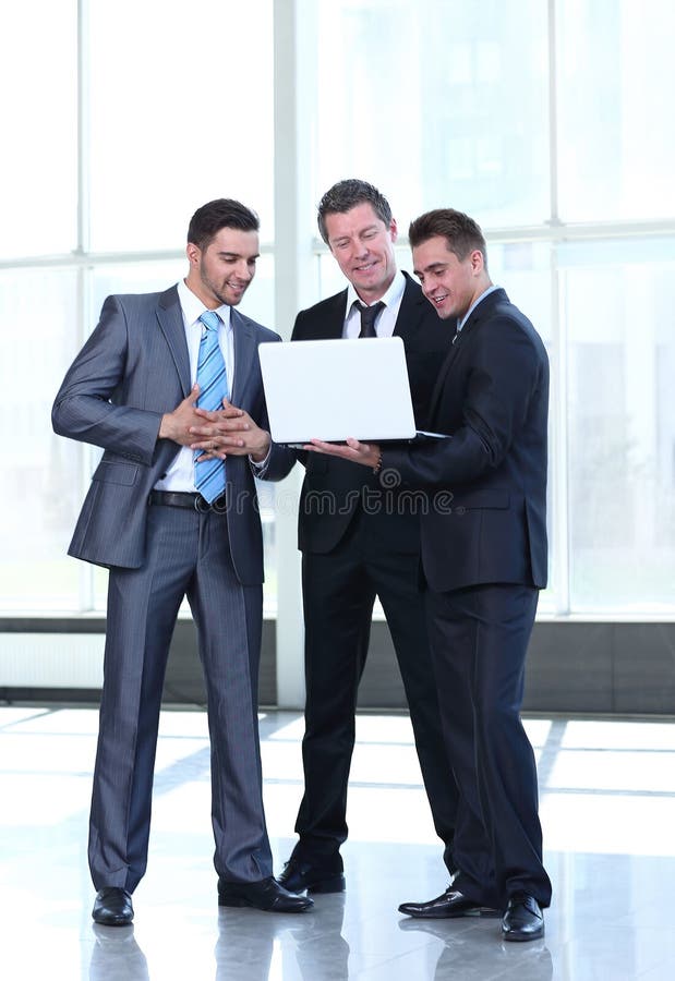 Handsome and Confident Business Men Working at Office and Plann Stock ...