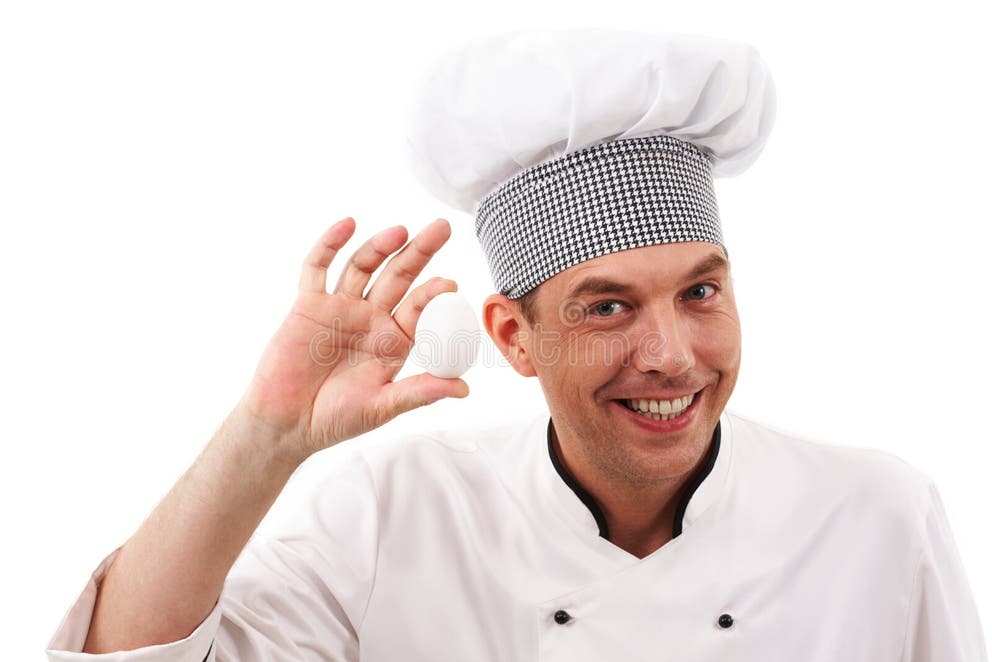 Handsome cook stock photo. Image of lunch, meal, isolated - 12619978