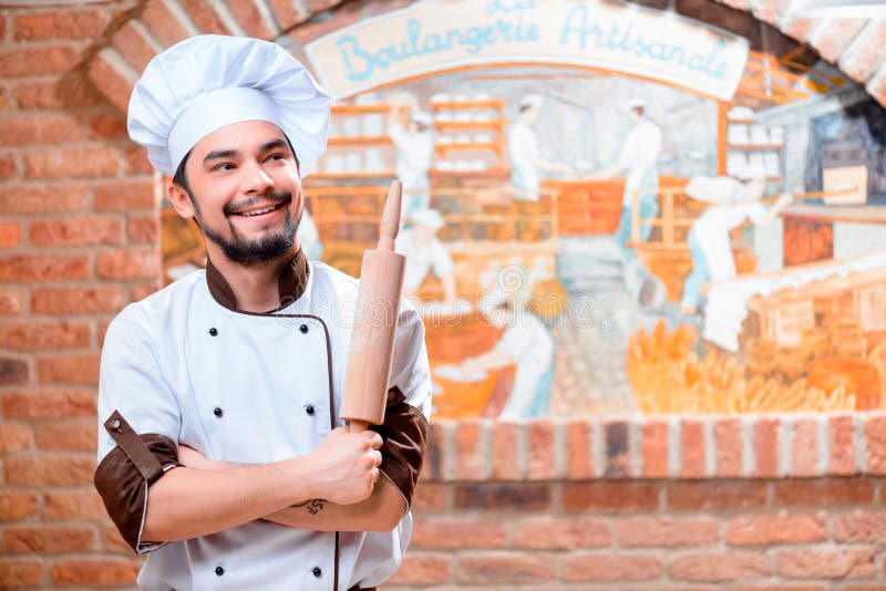 Handsome Cook in the Kitchen Stock Photo - Image of baker, caucasian ...