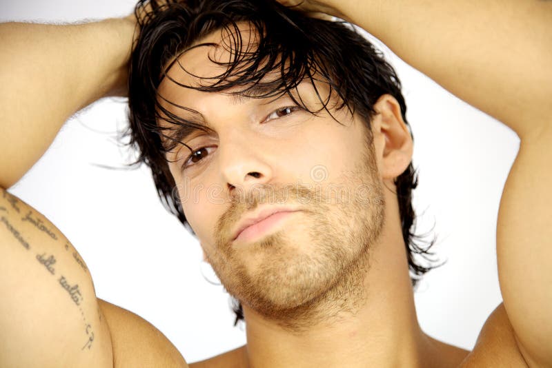 Handsome cool man smiling stock image. Image of adult - 26195375