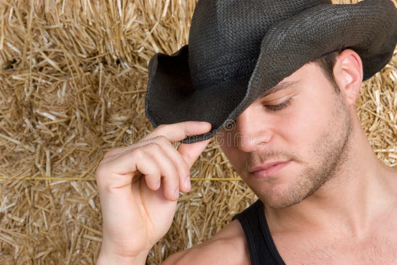 Handsome Country Man stock image. Image of western, holding - 10817841