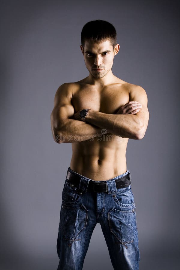 Handsome Dan stock photo. Image of torso, male, toned - 17015752