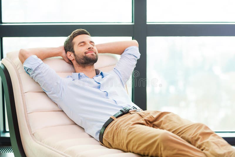 Handsome day dreamer. stock image. Image of dreaming - 47966387