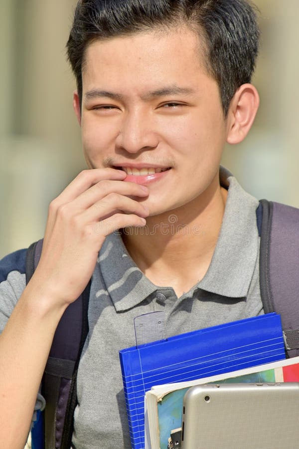 Handsome Diverse Boy Student Decision Making Stock Photo - Image of ...