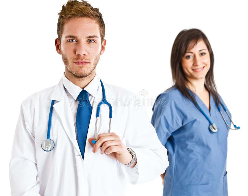 Handsome doctor stock photo. Image of male, hospital - 23683454