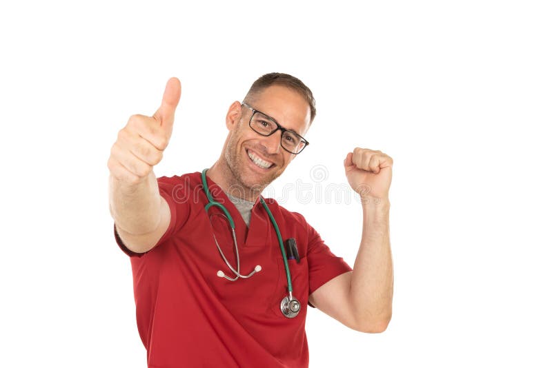 Doctor Saying Hello To Patient Stock Image - Image of jacket, medical ...