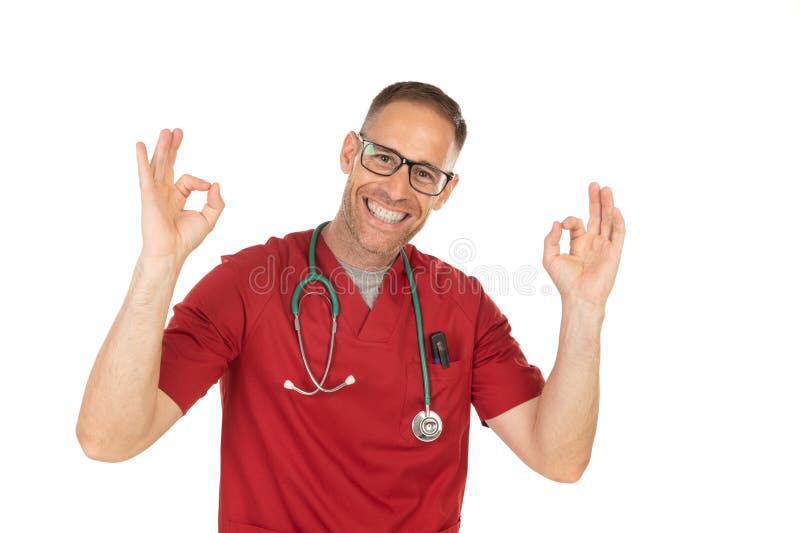 Doctor Saying Hello To Patient Stock Image - Image of jacket, medical ...